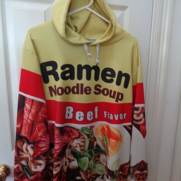 Jackets & Coats | Ramen Beef Noodle Soup Pullover Hoodie Shirt Xl 2xl ...